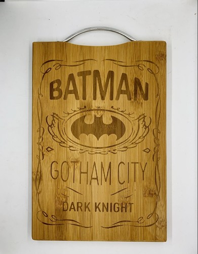 Batman laser engraved bamboo high quality cuttingboard pop gift | eBay