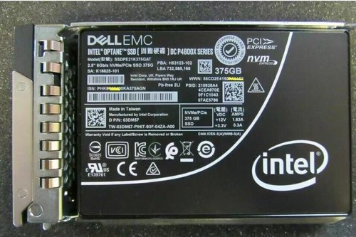 375GB Intel SSD U.2 P4800x SERIES Optane NVME/PCIE SSDPE21K375GAT DELL ...