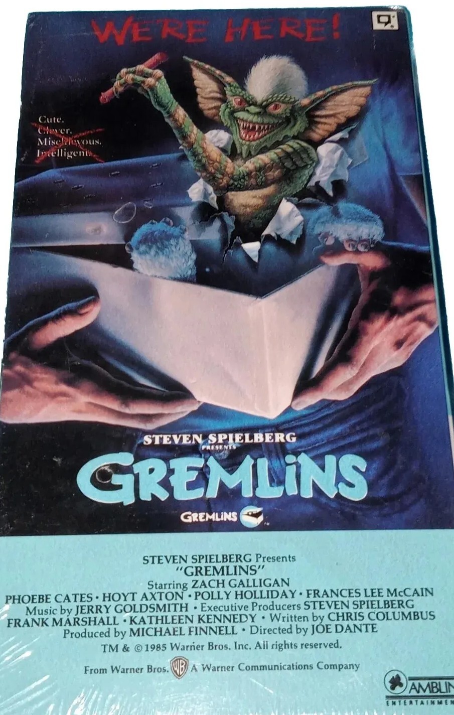 Rare! Gremlins VHS Original Sealed Steven Spielberg Horror Movie 1985 ...