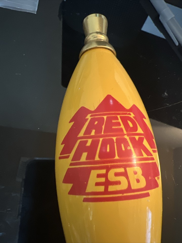 Vintage Red Hook ESB Beer Tap Handle Yellow 10" Long Used Keg Tavern | eBay