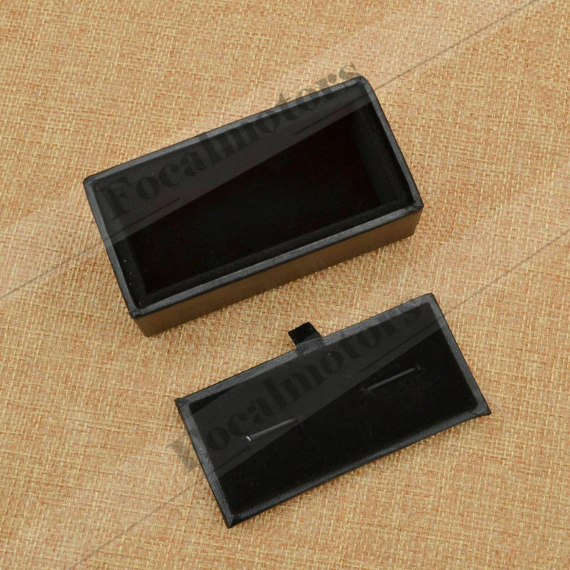PU Leather Cuff-link Gift Box Cufflink Holder Jewelry Display Case ...