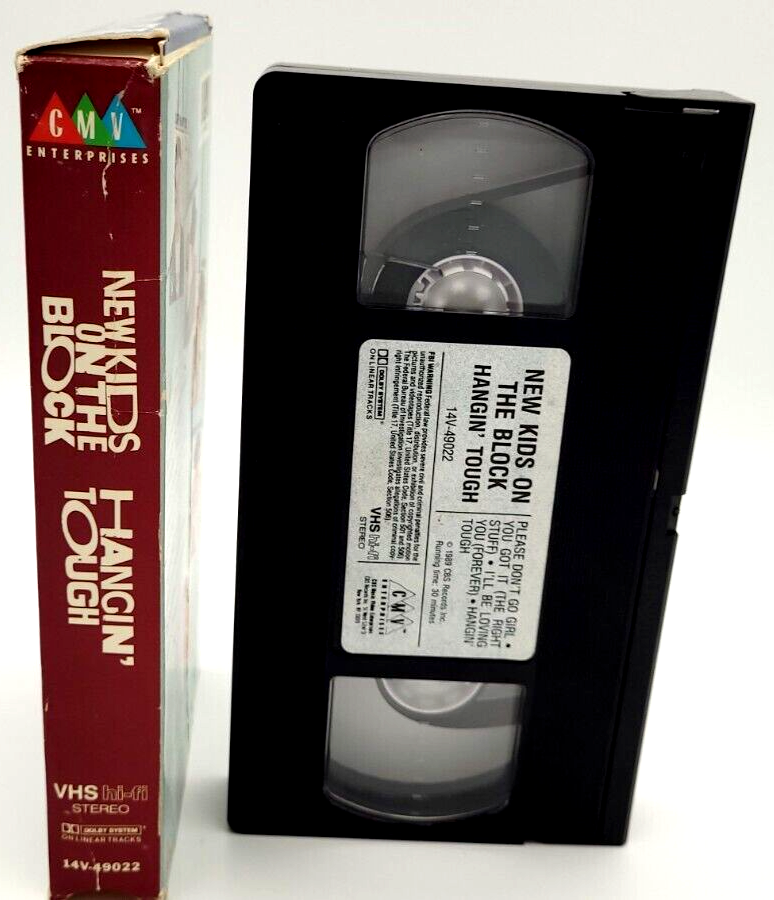 New Kids On The Block VHS Tape Hangin' Tough 1989 Documentary Pop Music ...