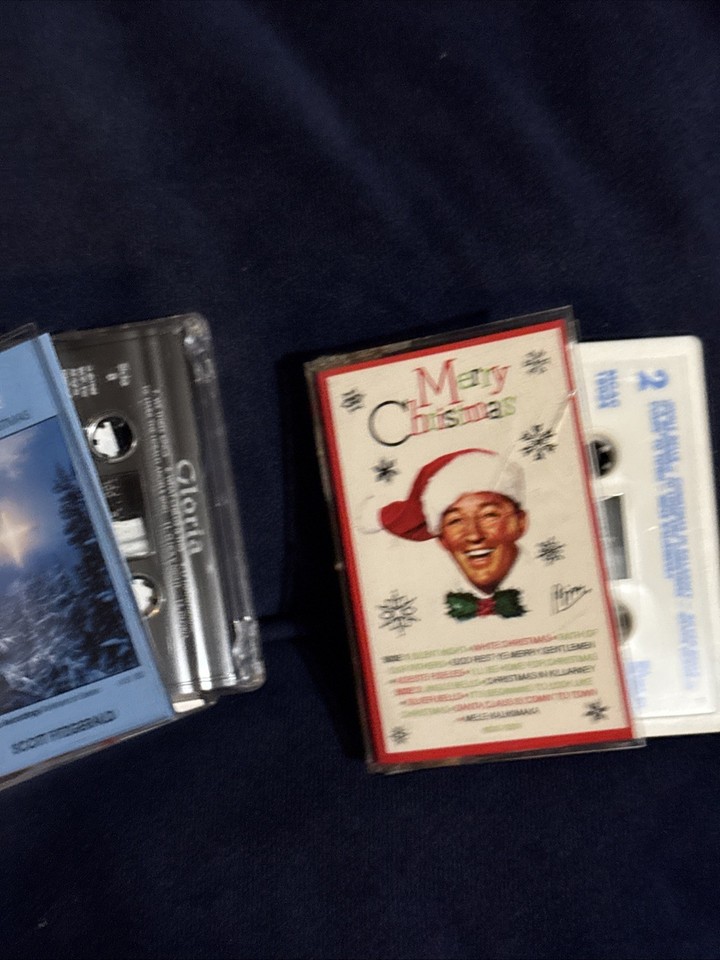 Cassette tape Christmas Lot-Merry Christmas Bing Crosby/ Gloria! Scott ...