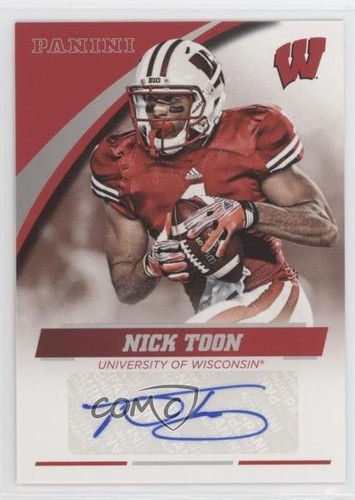 2015 Panini Wisconsin Badgers Signatures Nick Toon #NT-WIS Auto | eBay