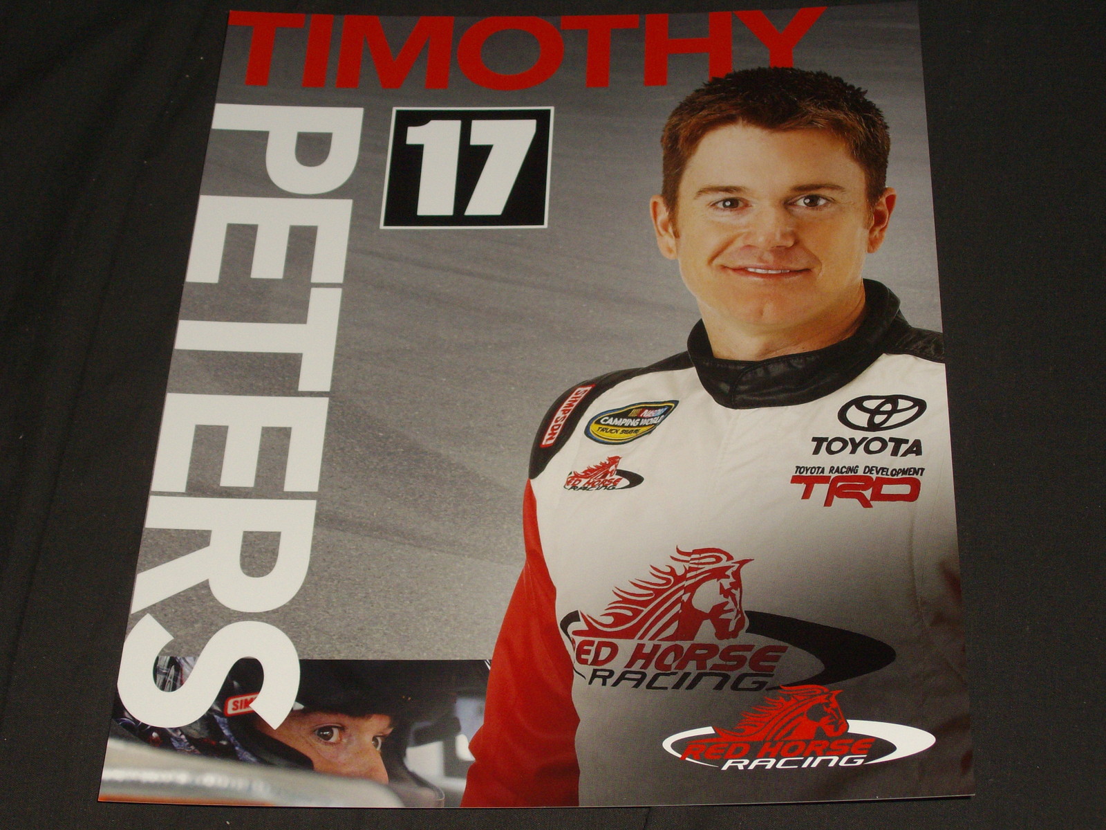 2013 TIMOTHY PETERS #17 RED HORSE NASCAR CAMPING WORLD TRUCK SERIES ...