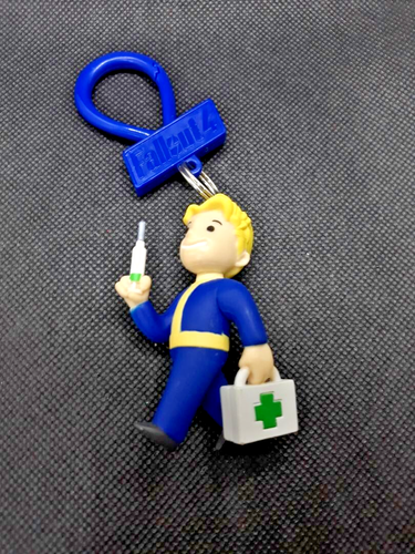 Fallout 4 Vault Boy Medic Key Ring Backpack Hanger Clip Figure | eBay