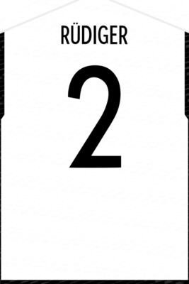 Germany #2 Antonio Rudiger World Soccer Championship Wall Decor ...