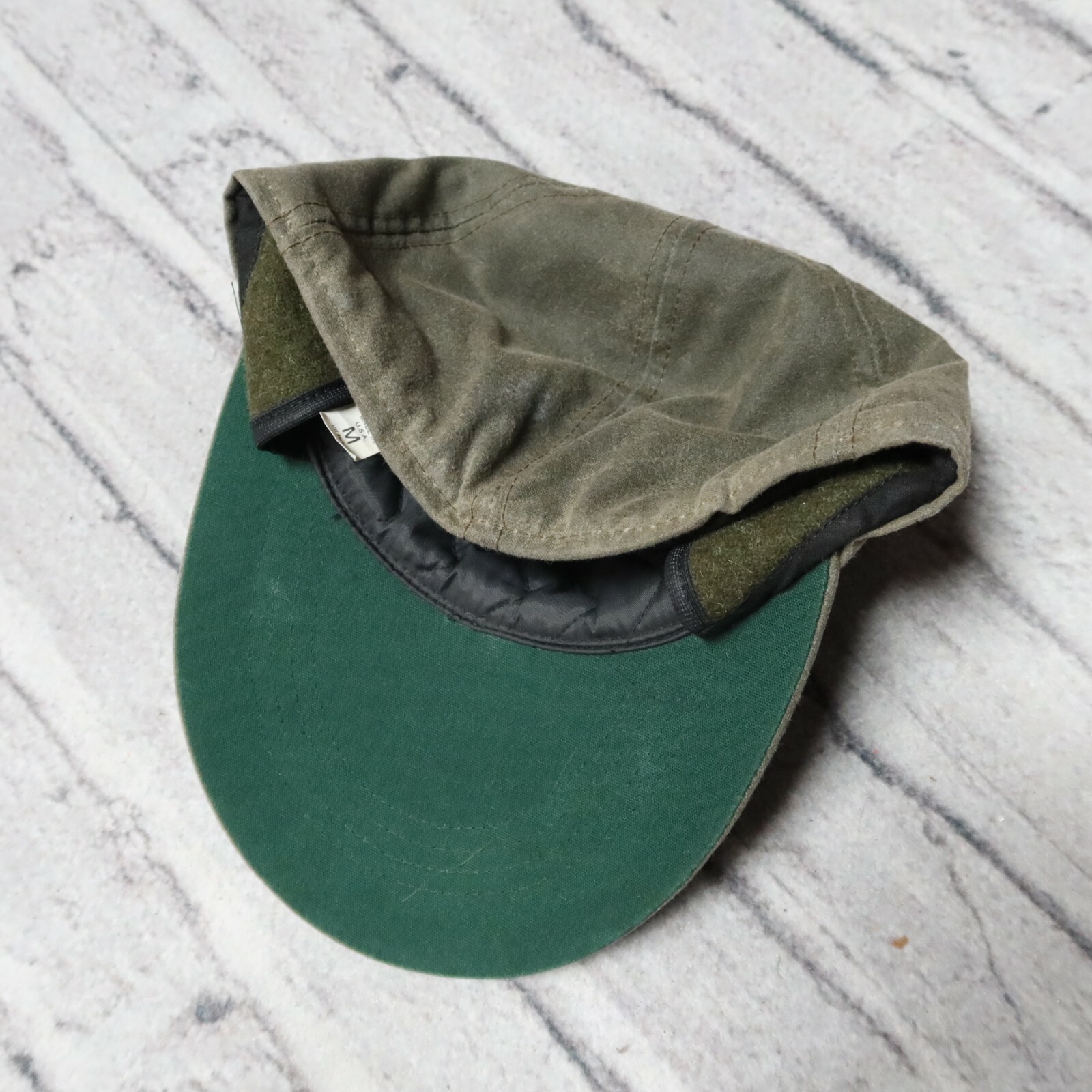 Vintage Filson Tin Cloth Long Bill Hat Cap Wax Cotton… - Gem