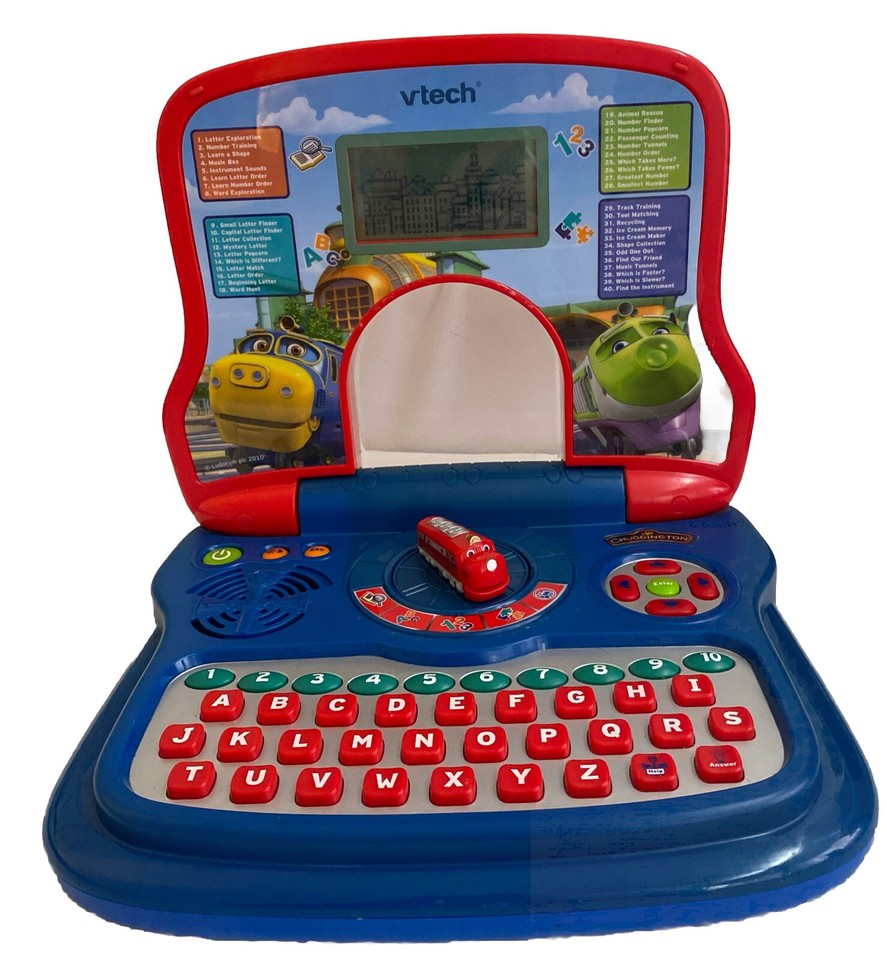 Vtech Chuggington Traintastic Laptop 2010 Works Train Educational RARE ...