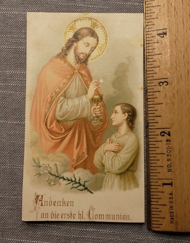 Vintage Antique Catholic Jesus German Prayer Card H96 | eBay