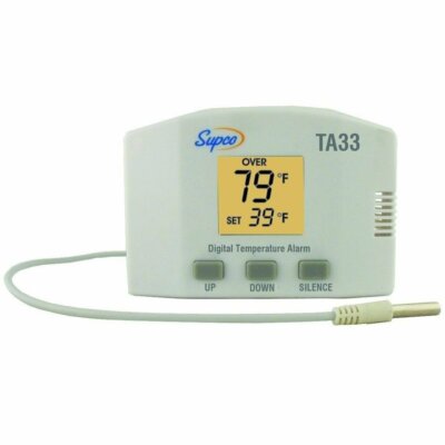 Supco TA33 Single Set Point Temperature Alarm with Digital Display ...