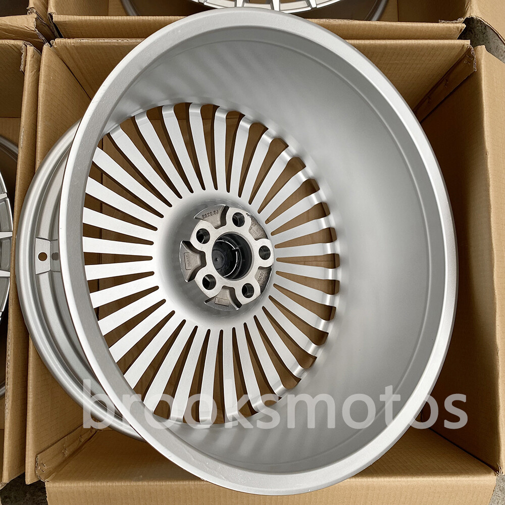 2016+ BMW 7 Series 740 730 750 760 G11 22" Silver STYLE Wheels Rims ...