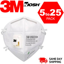 3M 9502V Dust Mask - 25 Pieces for sale online | eBay