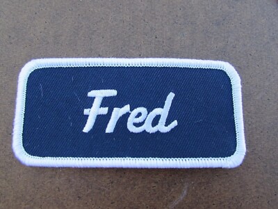 Name Fred Patch Embroidered uniform patch New | eBay