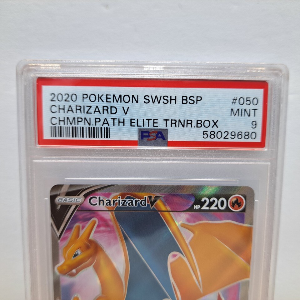 PSA 9- 2020 Pokemon Champions Path Charizard V Black Star Promo # ...