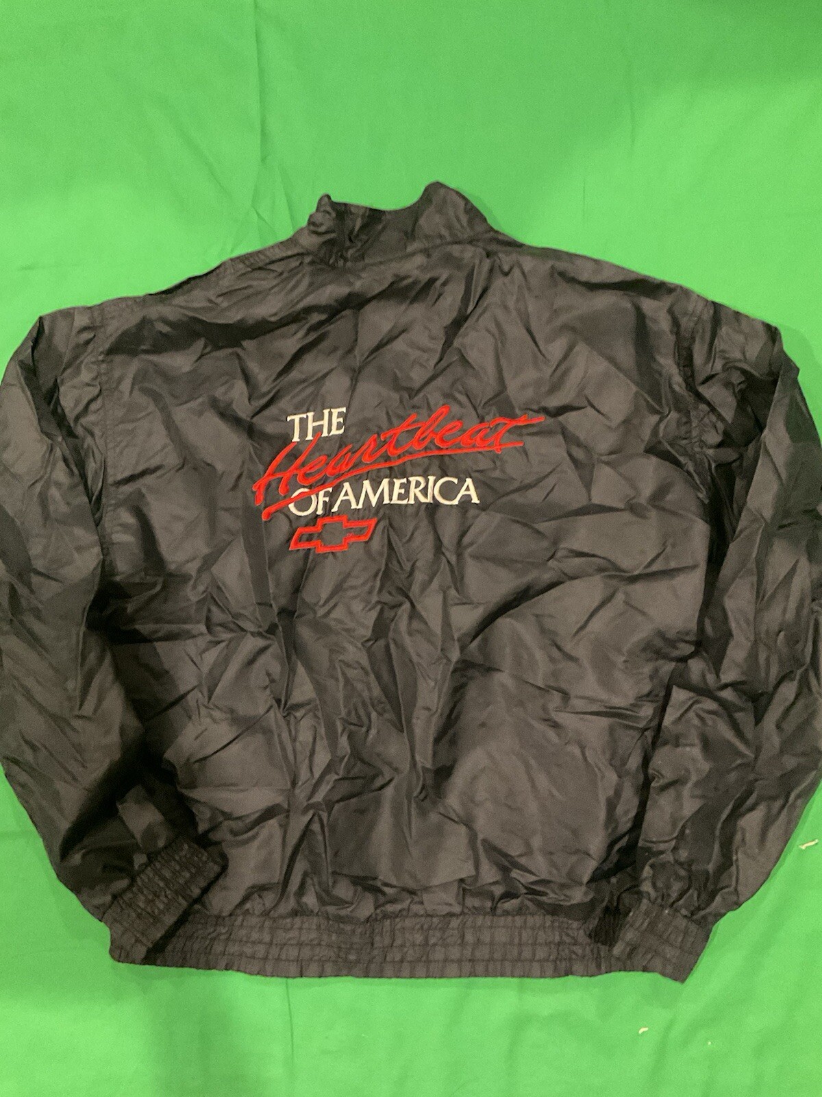 vintage 80s Chevrolet The Heartbeat of America bomber jacket | eBay