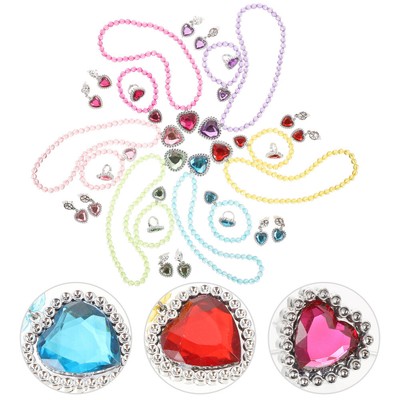 6 Sets Toddler Jewelry Kids Jewelry Girls Costume Jewelry Girls ...