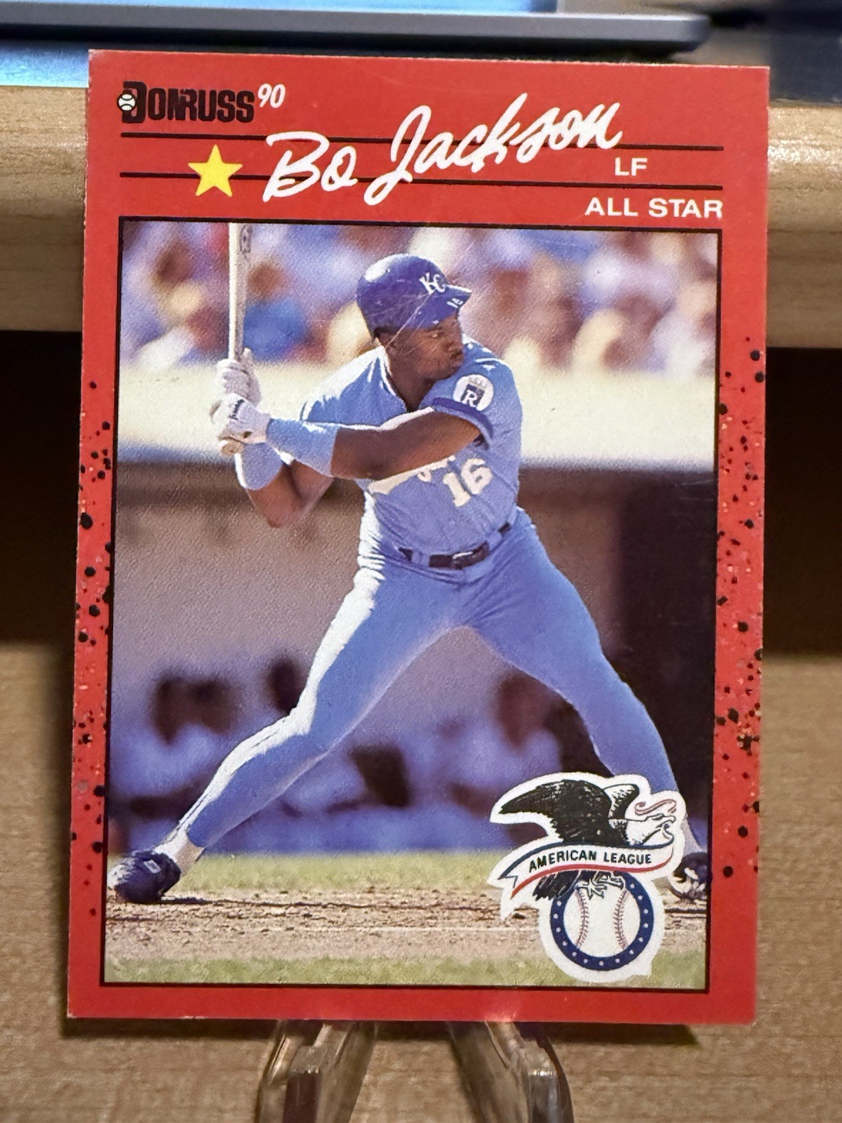 1990 Donruss Baseball MLB Bo Jackson All Star Kansas City Royals Error ...