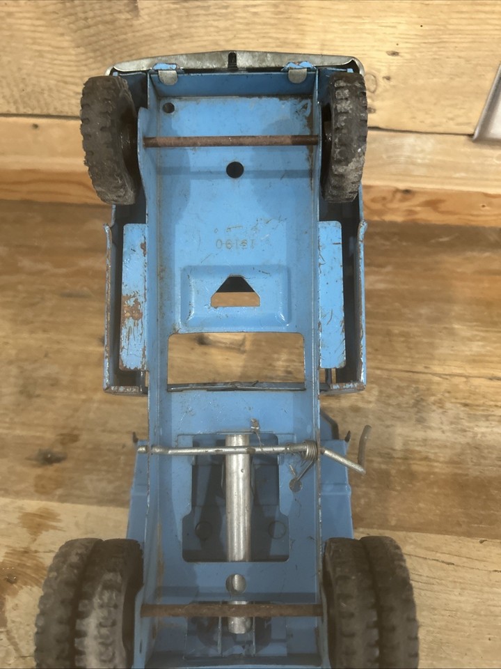 Vintage Tonka Blue Hydraulic Dump Truck Pressed Steel toy Parts Or ...