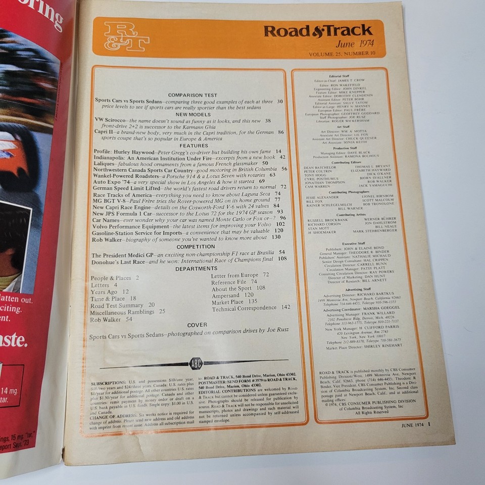 Road & Track Magazine Classic Cars PICK YOUR ISSUE 1970s-1990s | eBay