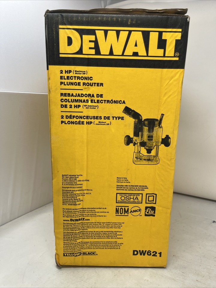 DEWALT Router, Plunge Base, 10-Amp, 2 HP (DW621) - New | eBay