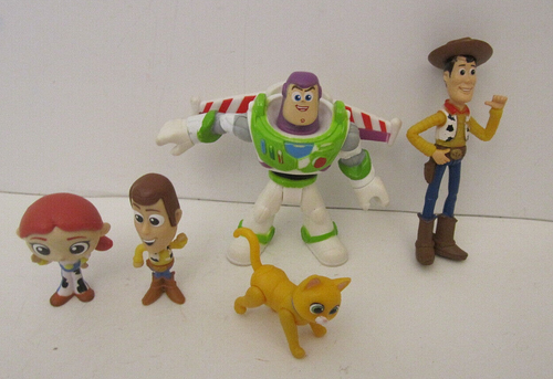 Lot Of 5 Toy Story Toys Buzz Light-year Woody Jessy Action Figures Cake ...