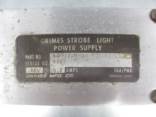 Grimes 60-1750-3 Strobe Light Power Supply - 28 volt - King Air A100 | eBay
