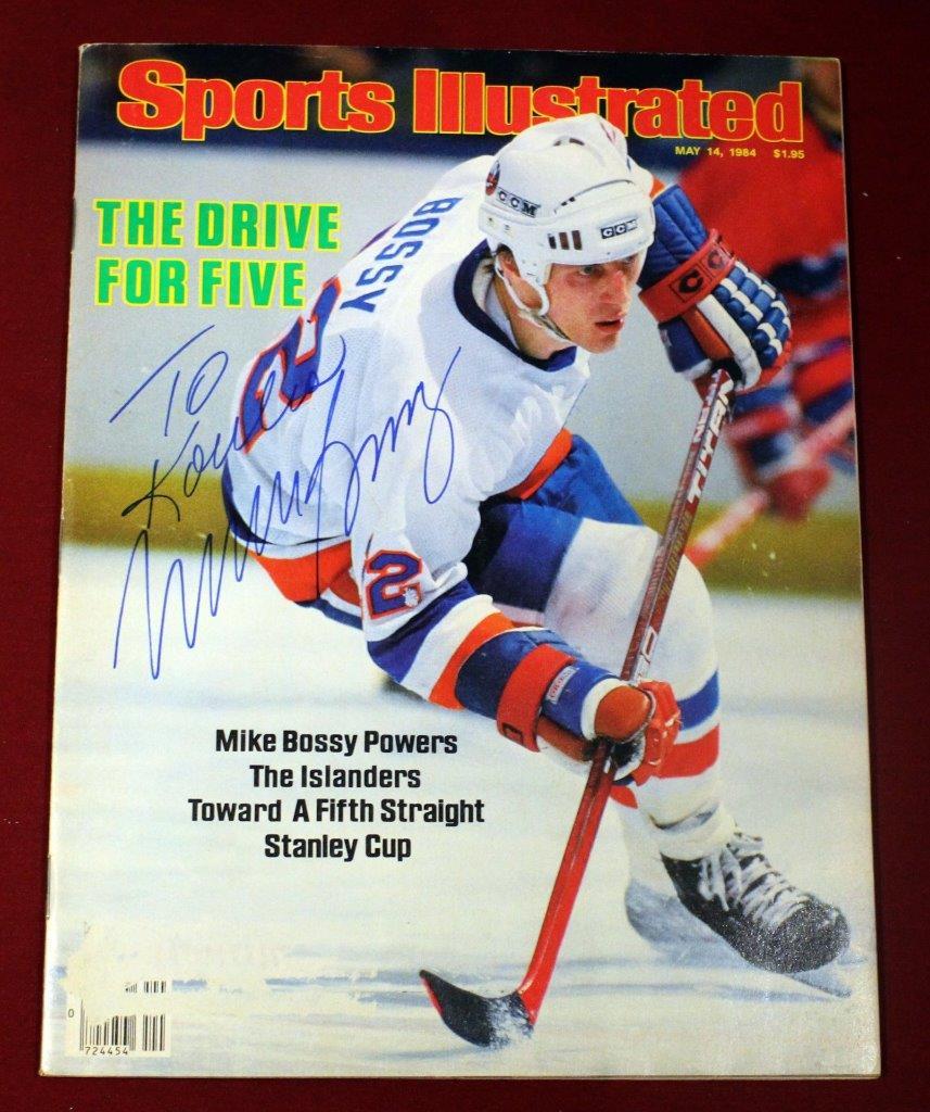 5 Signed Sports Illustrated Hockey Mags Bobby Hull Henri Richard Potvin ...