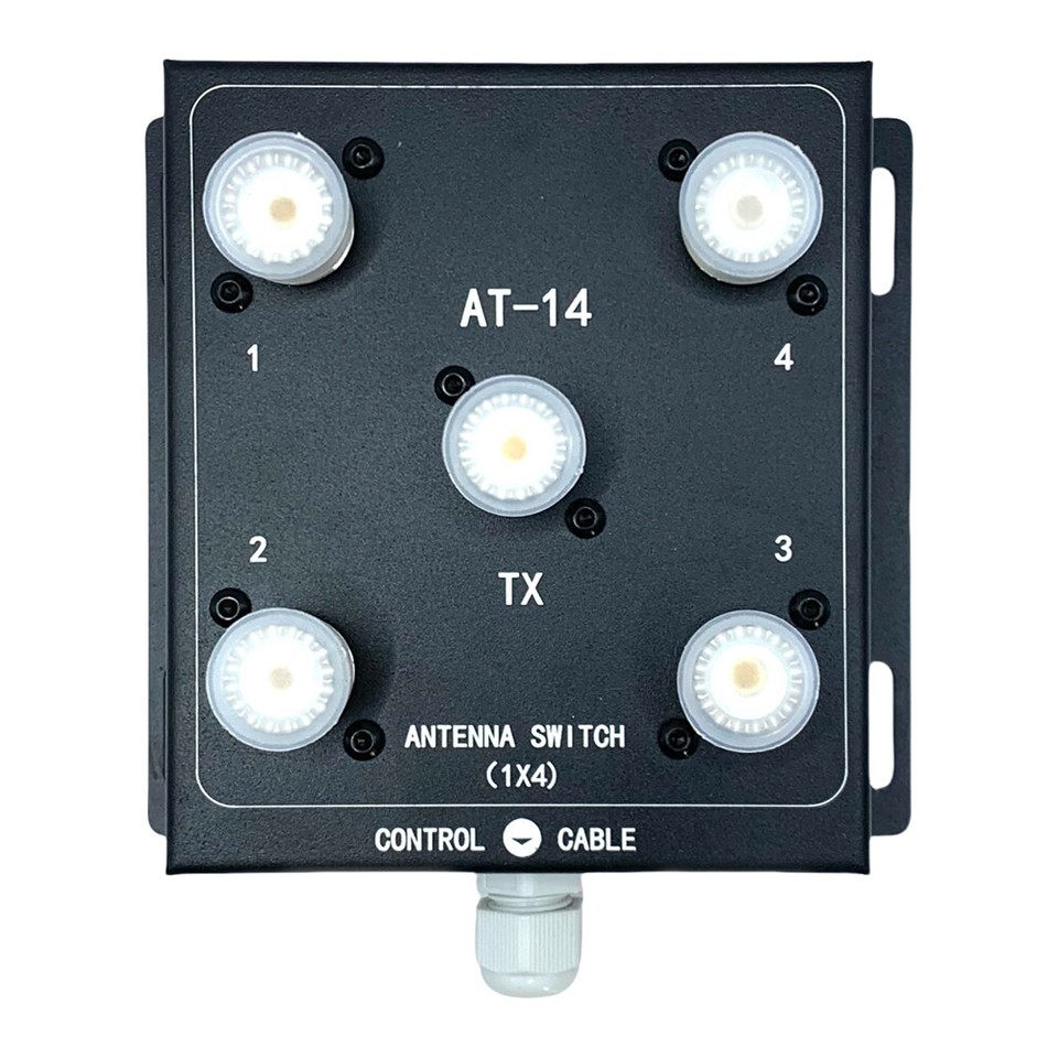 4-Way Coax Remote Antenna Switch RF Antenna Switch 1.8-60MHz for Radio ...