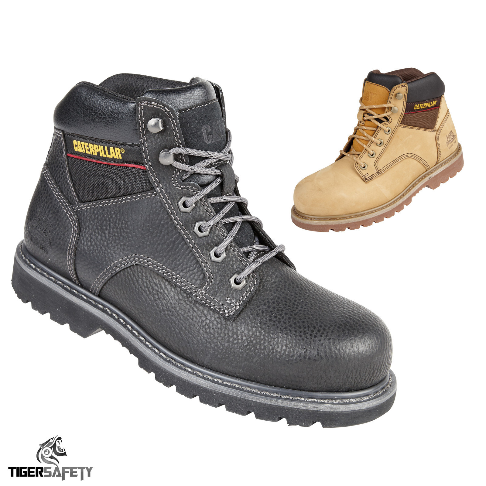Caterpillar CAT Tracker SB SRC Mens Steel Toe Cap Safety Boots Work ...