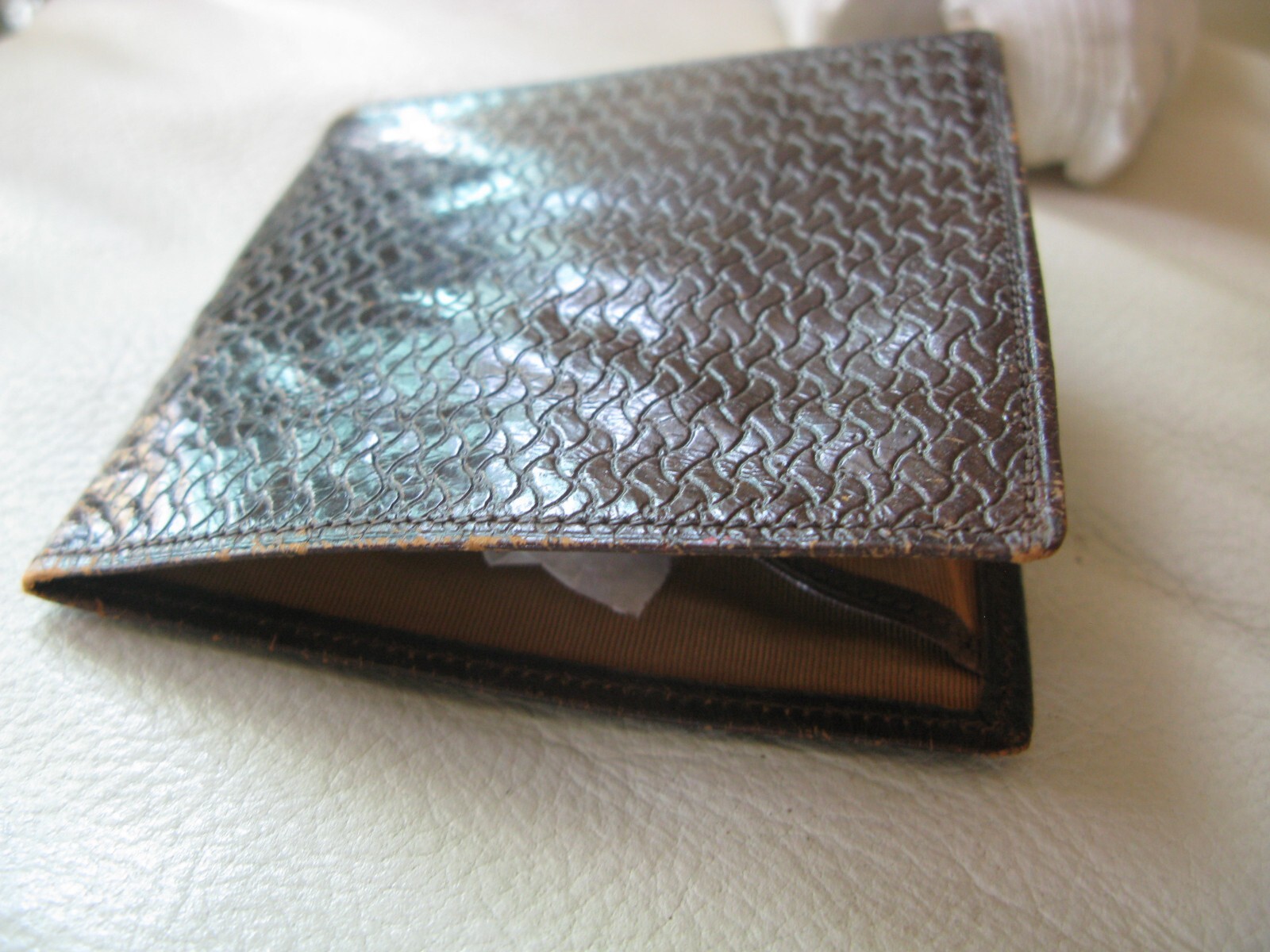 Antique Edwardian Handmade Hunting Wildlife Fine Tooled Brown Leather ...