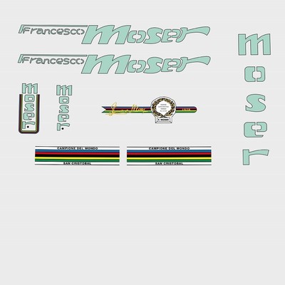 Francesco Moser Bicycle Decals, Transfers, Stickers n.5 | eBay