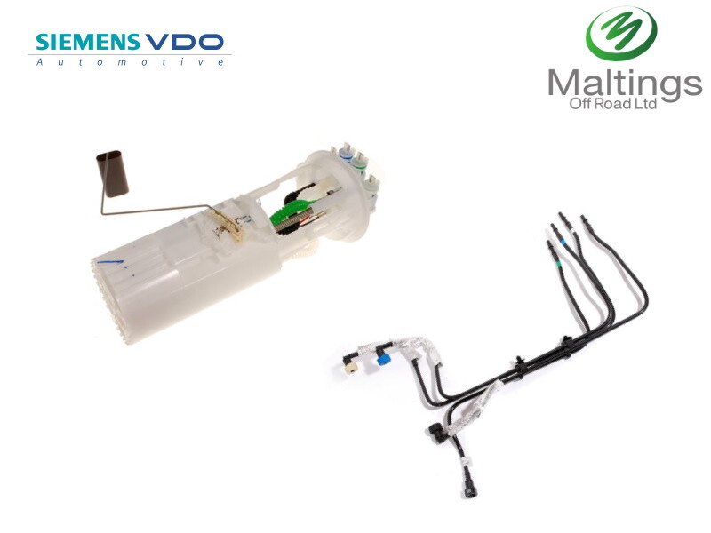 TD5 FUEL PUMP + PIPES GENUINE VDO PUMP WFX000280G WJP108110 FITS ...