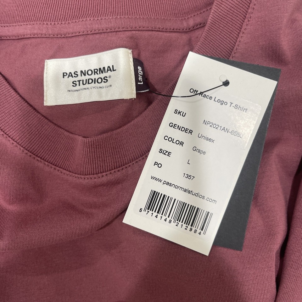 Pas Normal Studios Off-Race Logo T-Shirt Grape L | eBay