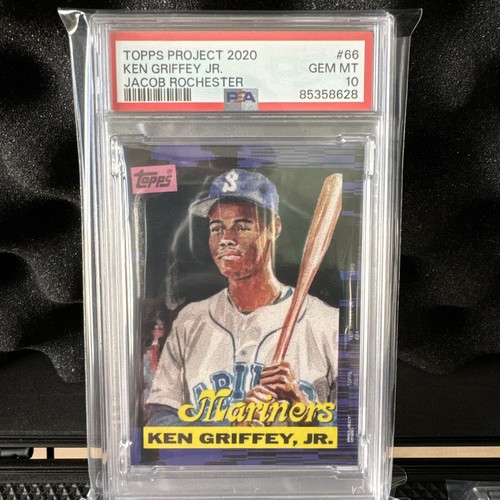 Topps Project 2020 Artist Series #66 Ken Griffey Jr Jacob Rochester PSA ...