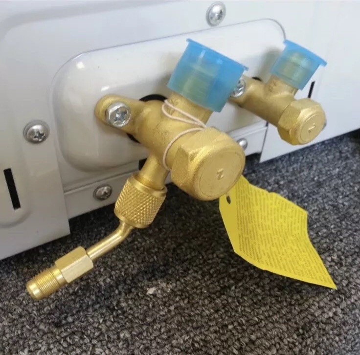 Mini Split Ductless Service Port Adapter R410a 1/4” Male X 5/16” Female ...