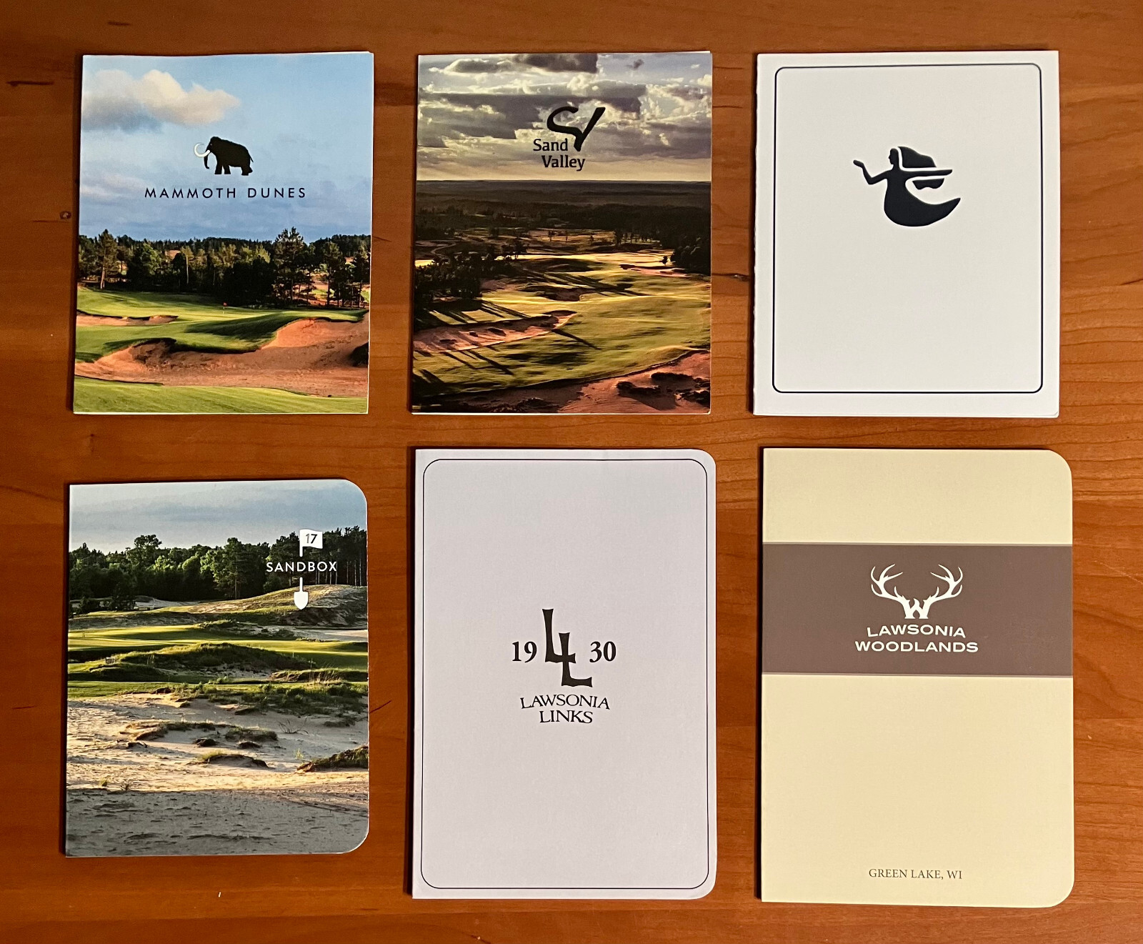 Lot of Six Lawsonia Sand Valley Lido Mammoth Dunes (Wisconsin) Golf ...