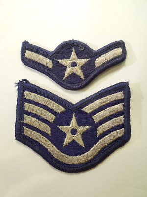 US Air Force Patches w/ E5 Staff Sergeant & E2 Airman | eBay