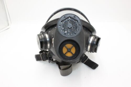 Italian Military Police Gas Mask w/40mm NATO Filter & Case NBC Israeli ...