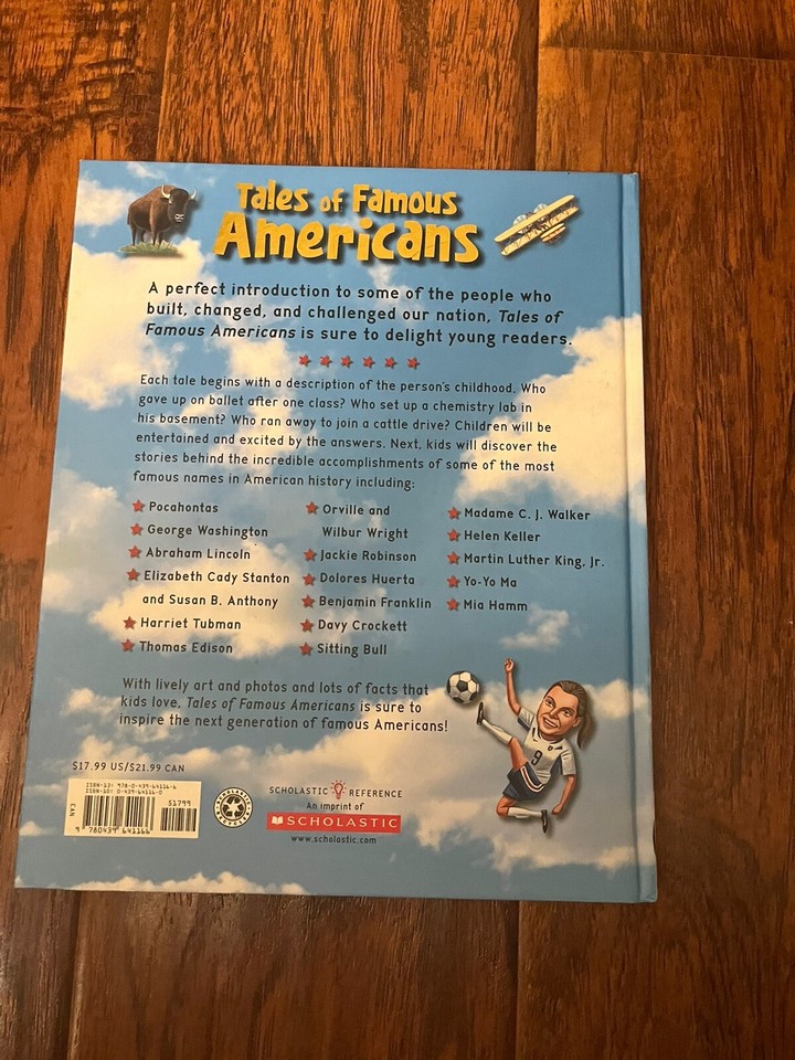 NEW American History Paperback Tales of Famous Americans Stories Grades ...
