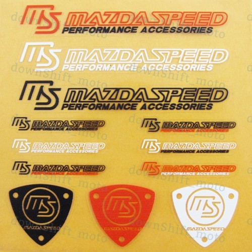 12pcs (Set) MazdaSpeed Reflective Car Window Vinyl Decal Sticker For ...
