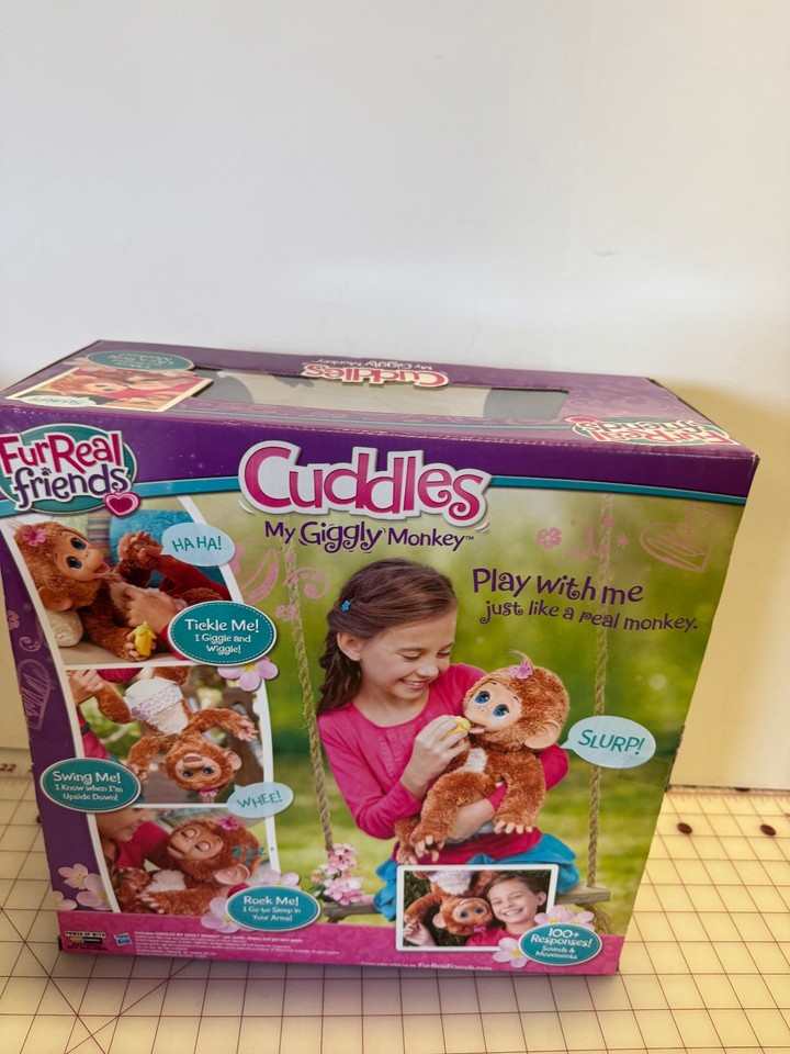 FURREAL FRIENDS Full Size CUDDLES MY GIGGLY MONKEY Interactive Brand ...