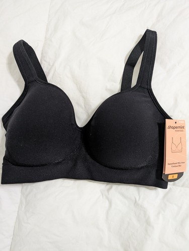 Shapermint Bra Padded Small Black #10035 No Wire Comfort | eBay