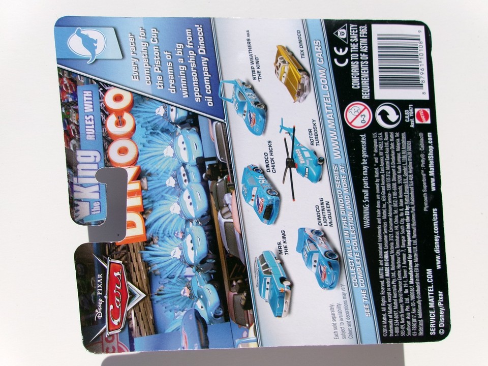DISNEY PIXAR CARS TEX DINOCO NEW FREE SHIPPING! | eBay