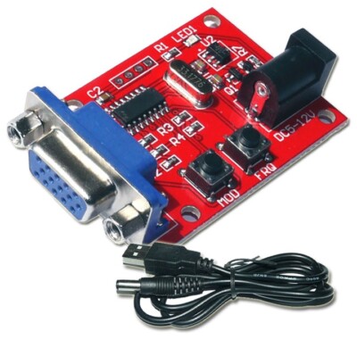 VGA Signal Generator LCD Tester 15 Signal Output USB Battery Power ...