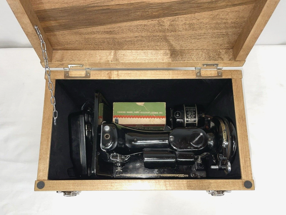 Custom Artisan Handcrafted Wood Singer Featherweight Sewing Machine ...