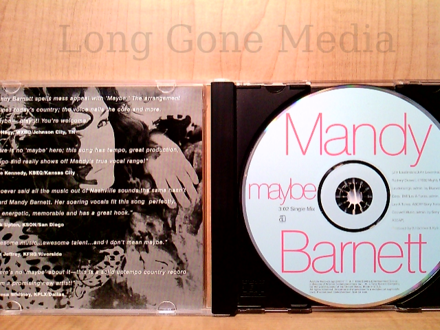 Maybe by Mandy Barnett (CD, Promo, Single, 1996, Asylum Records) | eBay