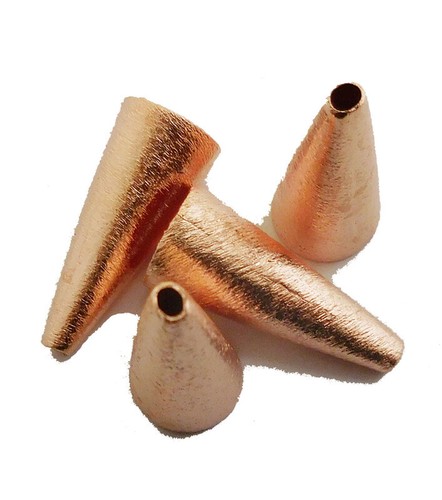 14 Pcs 14X9mm Brushed Cone Bead Cap Copper Plated ma-812 | eBay