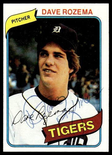 1980 Topps Baseball Dave Rozema Auto Detroit Tigers #288 Signed | eBay