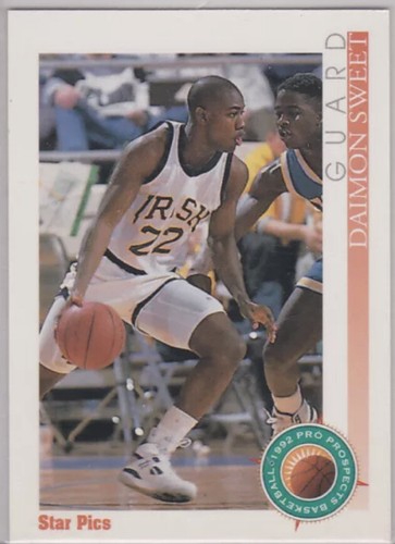 DAIMON SWEET NOTRE DAME IRISH BASKETBALL 1992 STAR PICS AUTO AUTOGRAPH ...